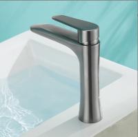 China Hotel Apartment Bathroom Taps Mixer with Single Handle and Stainless Steel Valve Core for sale