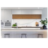 China White Sintered Stone Kitchen Countertop and Island Top Polished Porcelain Tile Finish for sale