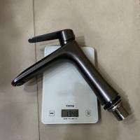 China Hotel Apartment Bathroom Taps Mixer with Single Handle and Stainless Steel Valve Core for sale