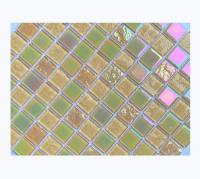 China Blue Ceramic Mosaic for Swimming Pool/Bathroom Handmade Printing Glass Technique for sale
