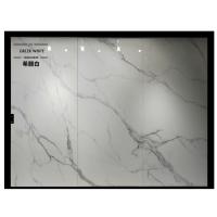 China White Sintered Stone Kitchen Countertop and Island Top Polished Porcelain Tile Finish for sale