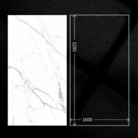 China White Sintered Stone Kitchen Countertop and Island Top Polished Porcelain Tile Finish for sale