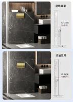 China Bathroom Gold Color Smart Toilet with Upper Cistern and Customizable Colored Water Tank for sale