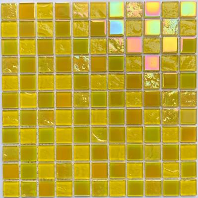 China Room Occasion Luminous Swimming Pool Crystal Tempered Glass Mosaic with Glass Technique for sale