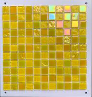 China Room Occasion Luminous Swimming Pool Crystal Tempered Glass Mosaic with Glass Technique for sale