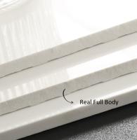 China Pure White 800x800mm High Gloss Porcelain Floor Tiles for Bathroom and Interior Walls for sale