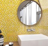 China Room Occasion Luminous Swimming Pool Crystal Tempered Glass Mosaic with Glass Technique for sale