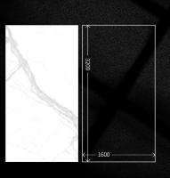 China White Sintered Stone Table Top Slabs in Modern Design Style for Hotel Villa Lobby for sale