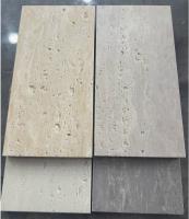 China 600x1200 Porcelain Floor Tiles 3D Travertine Bright Tile for Contemporary Living Room for sale