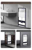 China Wall Mounted Concealed Tank Cistern with Stainless Steel Frame and European Watermark for sale