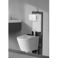 China Wall Mounted Concealed Tank Cistern with Stainless Steel Frame and European Watermark for sale