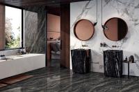 China Interior Tiles Add a Touch of Luxury with Black and White Stone Cut Wall Tiles for sale