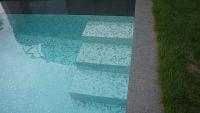China Technique Glass Mosaic Swimming Pool Tiles in Spain Colors 4mm Thickness Affordable for sale