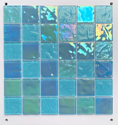 China Glass Technique Grey Swimming Pool Mosaic Tiles for a Timeless Look in Outdoor Pool for sale