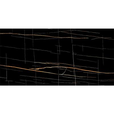 China 600x600mm Black and White Hexagon Floor Tiles Porcelain Marble Stone Imitation Texture for sale