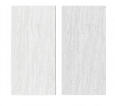 China Interior Tiles 3x6 Silver Gray Travertine Stone Rustic Floor Wall Tiles with Matte Finish for sale
