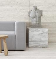 China Vitrified White Porcelain Travertine Exterior Wall Tile 1200 x 600 with Glazed Finish for sale
