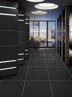 China 600x600 Black and Gold Porcelain Floor Tiles for Modern Hall Renovation Solution for sale