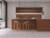 China Travertine Design Ceramic Floor Tile for Apartment Living Room Bedroom and Kitchen for sale