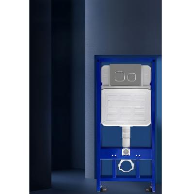 China Floor Mounted Installation Modern Ceramic Toilet WC with Plastic Steel Flush Water Tank for sale