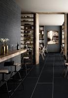 China Stone Imitation Texture Black and Gold Marble Floor Tile for Elegant Apartment Design for sale