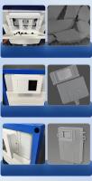 China Floor Mounted Installation Modern Ceramic Toilet WC with Plastic Steel Flush Water Tank for sale