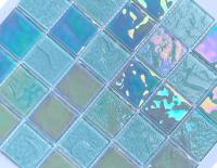 China Swimming Pool Mosaic Tile Mixed Blue Green Glass Crystal Glass for and Wear-Resistant for sale