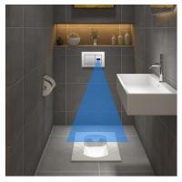 China 680x370x830mm Upper Cistern Hidden Wall Mounted Toilet with Concealed Auto Flush Tank for sale