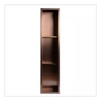 China Bathroom Wall Tile Insert Metallco Shower Niche in Satin Copper Color with LED Light for sale