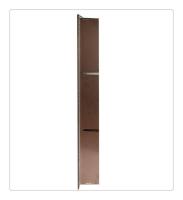 China Bathroom Wall Tile Insert Metallco Shower Niche in Satin Copper Color with LED Light for sale