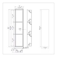 China Bathroom Wall Tile Insert Metallco Shower Niche in Satin Copper Color with LED Light for sale