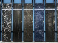 China Marble Porcelain Tile Black White and Gold Flower 600x600mm Glazed Tiles for Kitchen for sale