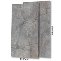 China Vitrified Tiles Grey Color Marble Bathroom Ceramic Floor Tile 1200x2400 Large Format for sale