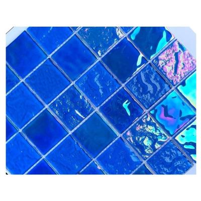 China Wall/Floor/Borders/Accents Tile Dark Mosaic for Swimming Pool in 306x306MM Sheet Size for sale