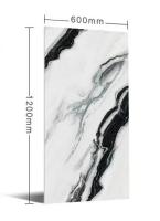China Black Forest Marble Look Ceramic Tiles 60x120 in Black and White for House Decoration for sale