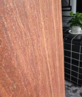 China Natural Polished Honed Red Travertine Slabs for Indoor Floor 60*120 Occasion Outdoor for sale