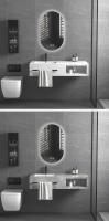 China Modern Style Wall Mounted Countertop Bathroom Towel Rack for Organizing Small Spaces for sale