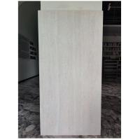China Unpolished Beige White Travertine Wall Stone Effect Tile Pattern 600x1200mm for Indoor for sale