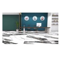 China 60x120 Shiny Black and White Stone Porcelain Floor Tiles for Modern Design 50 Pieces for sale