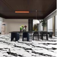 China 60x120 Shiny Black and White Stone Porcelain Floor Tiles for Modern Design 50 Pieces for sale