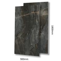 China Technique Vitrified Tiles Marble Effect Stair Step Tiles in Black 3D Floor Tiles for Hall for sale