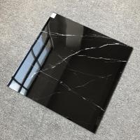 China Grays Color Family 2020 Polished Glossy Black Glazed Ceramic Tiles for Floors and Marbles for sale