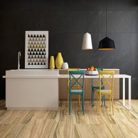 China Upgrade Your Bathroom with Super Black Vitrified Floor Tiles 0.5% Water Absorption for sale