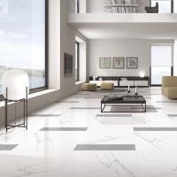 China Flooring Essential 600x600 Italian White Marble Look Glazed Porcelain Vitrified Tiles for sale