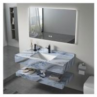 China Modern Style Bathroom Cabinets with Sink SLABS/SINTERSTONE Surface Treatment Included for sale