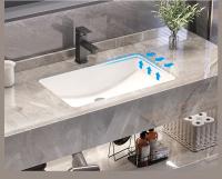 China Modern Style Bathroom Cabinets with Sink SLABS/SINTERSTONE Surface Treatment Included for sale
