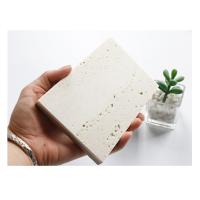 China 800 X 800mm Big Floor Indoor Stone Soft Ceramic Tile Beige Travertine Floor Tile for sale