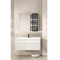 China Bathroom Sinks Vanity Cabinet Combination with Competitive and Modern Bathroom Mirror for sale