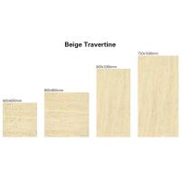 China Occasion Outdoor Beige Travertine Porcelain Vitrified Tiles for Building Material for sale