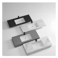 China Bathroom Countertop Organizer with White Ceramic Basin and SLABS/SINTERSTONE Material for sale